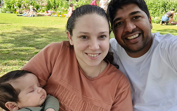 Baby joy helps Damien through cancer battle | Icon Cancer Centre Australia